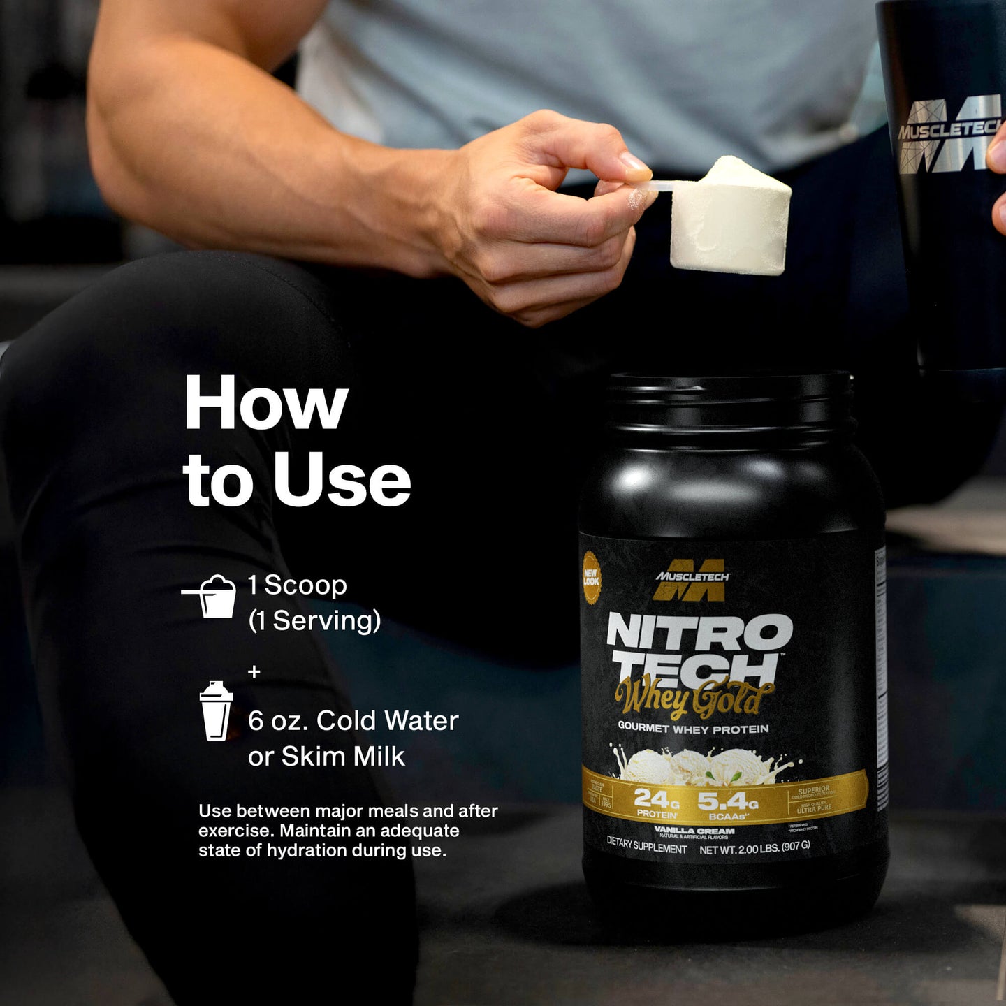 Nitro Tech 100% Gold Standard Whey Protein • MuscleTech