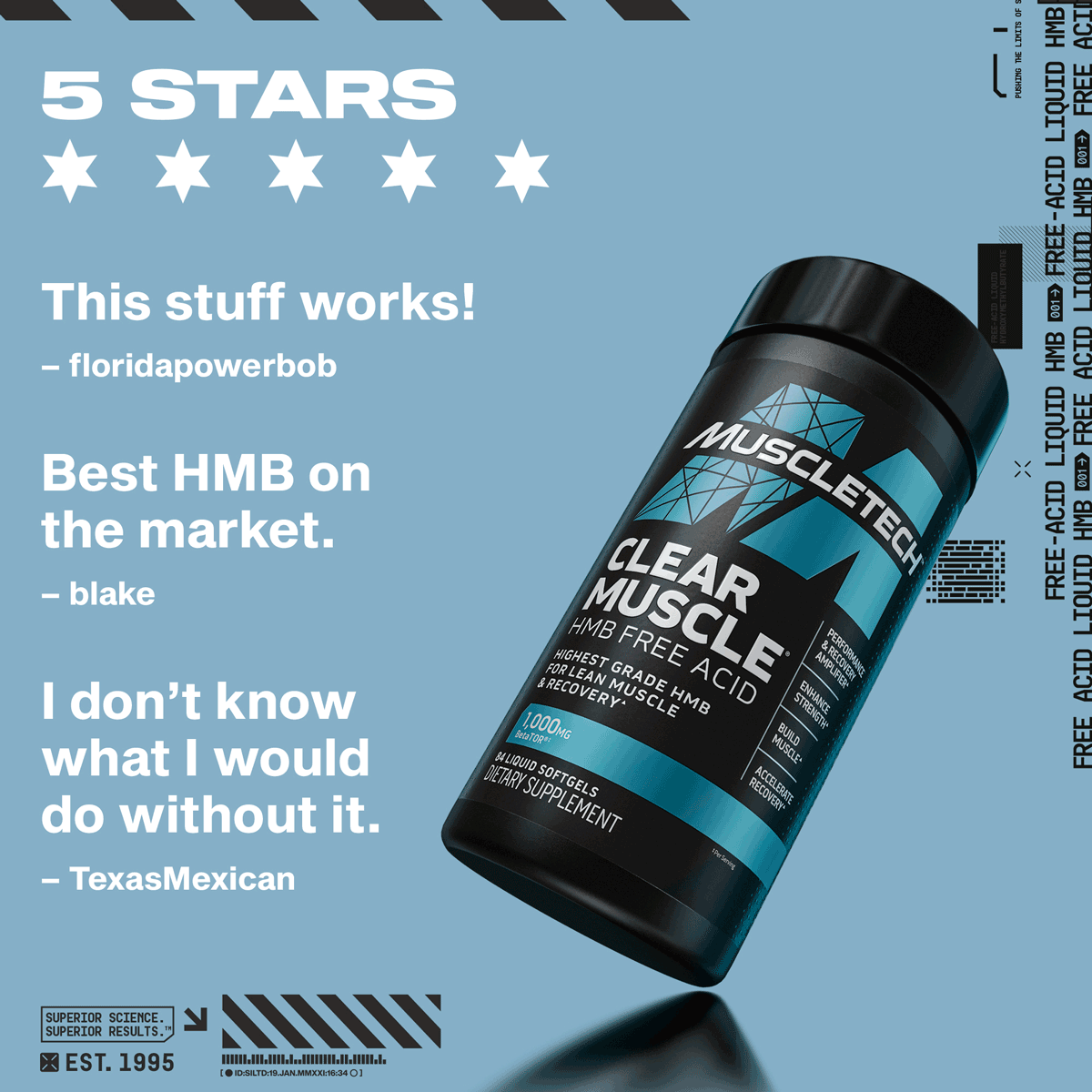 Clear Muscle® - Advanced Muscle Builder & Recovery Formula · 84 ct ...