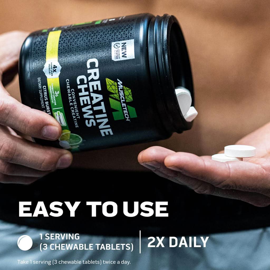 Premium Quality Creatine Chews & Tablets [Free Shipping] · MuscleTech
