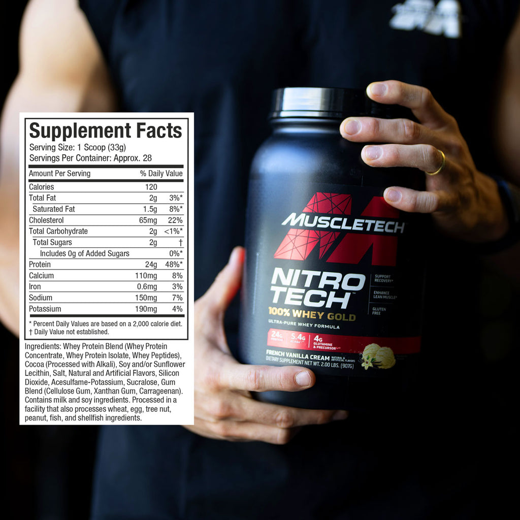 Nitro Tech 100% Gold Standard Whey Protein • MuscleTech