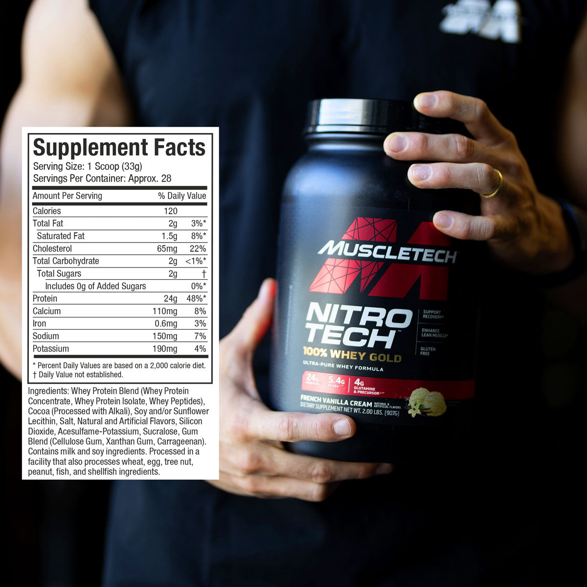 Nitro Tech 100% Gold Standard Whey Protein • MuscleTech
