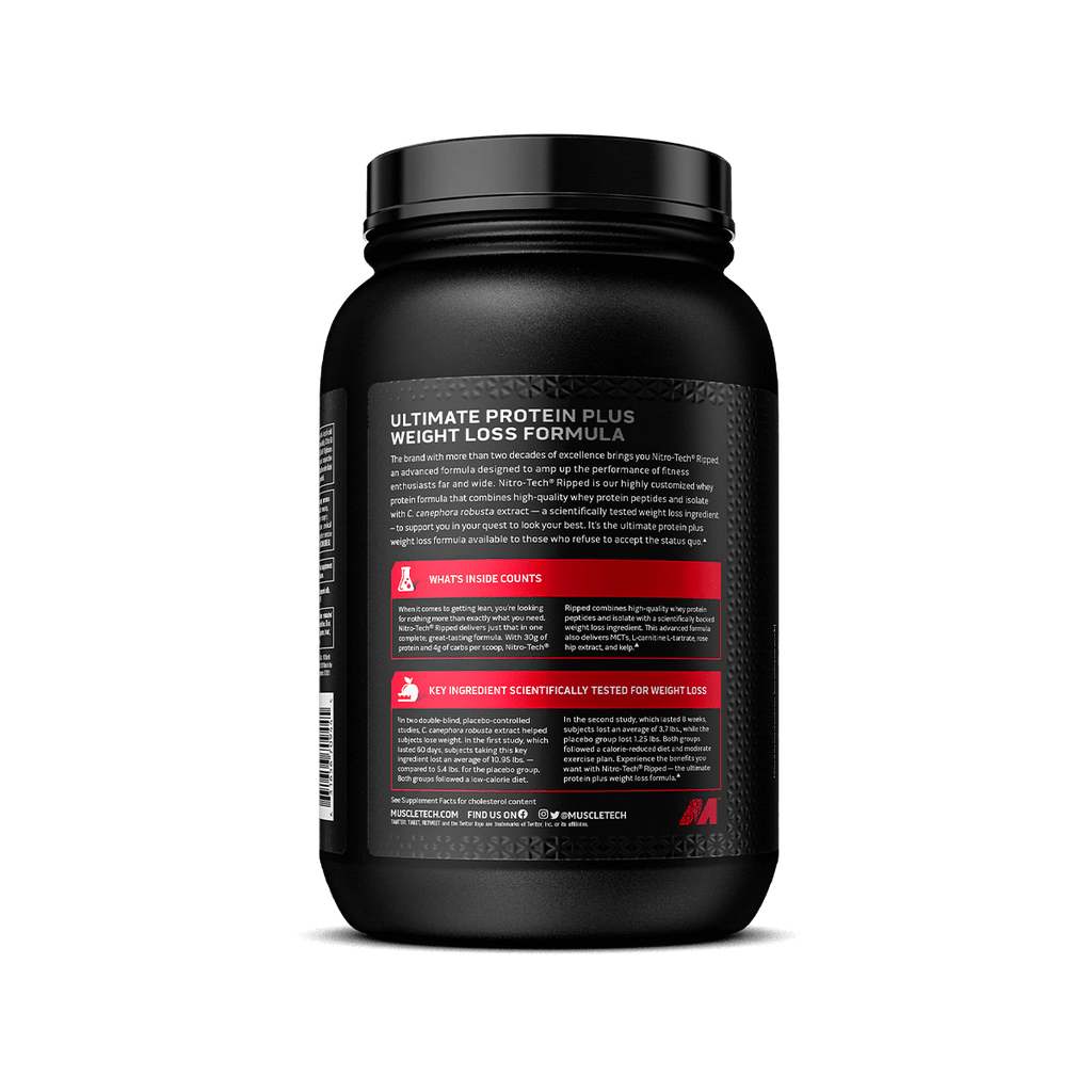 Nitro-Tech Ripped | Lean Whey Protein Powder • MuscleTech · MuscleTech