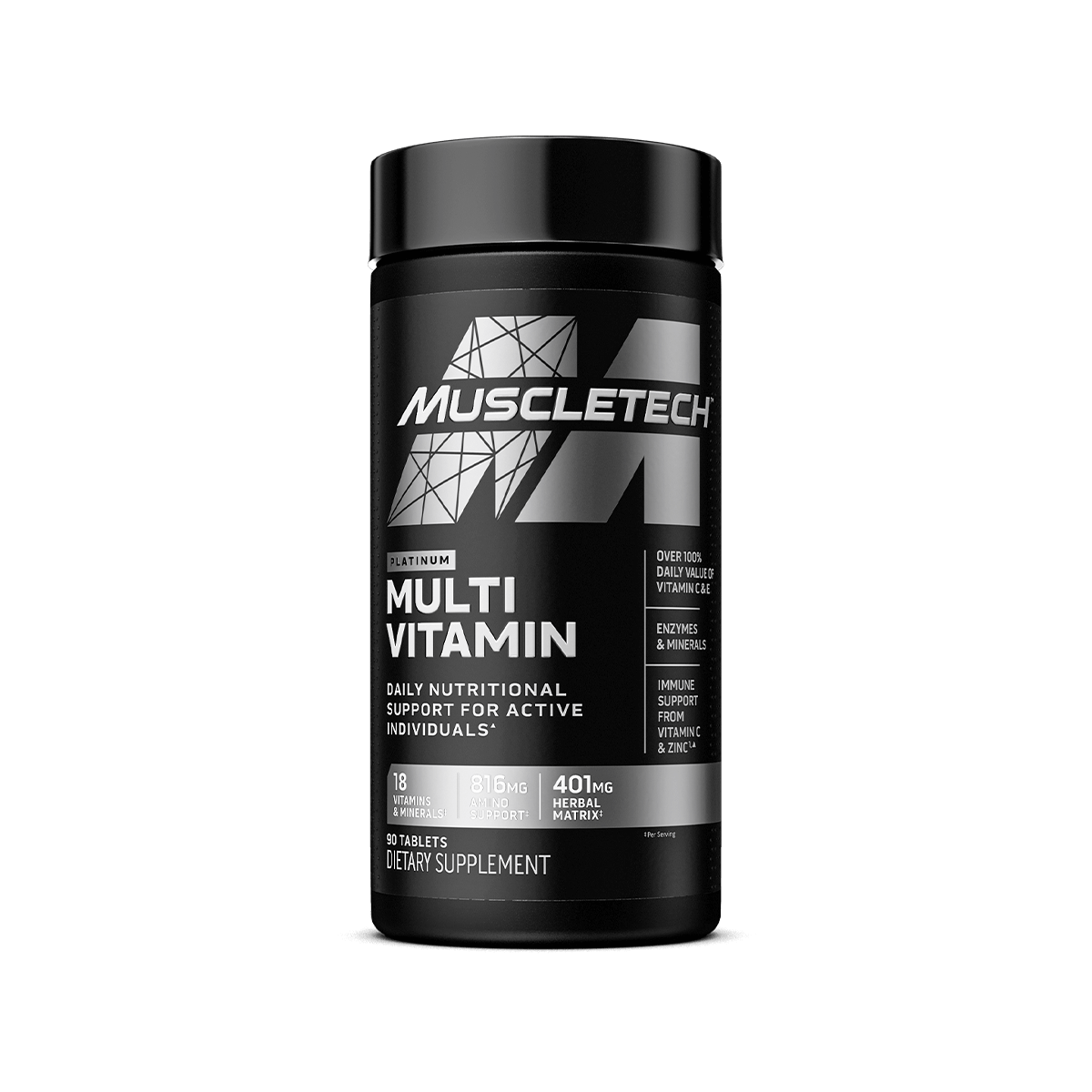 Platinum Multivitamin - Daily Support for Active Lifestyles · MuscleTech